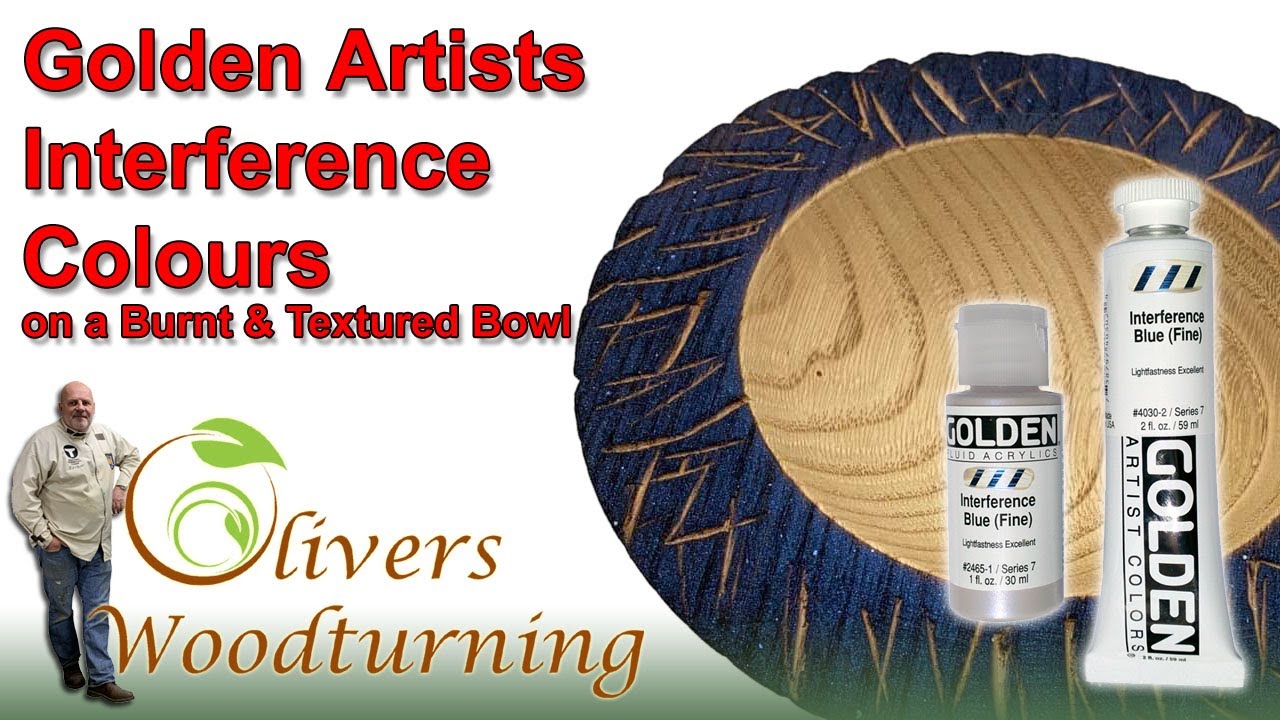 Using Golden Artists Interference Paint on a Burnt and Textured Bowl ...